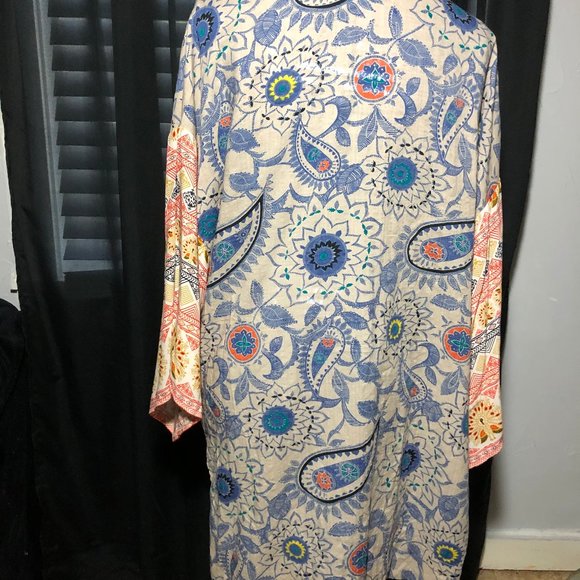 Umgee | Jackets & Coats | Umgee Sm Multi Color Floral Cardigan Duster ...